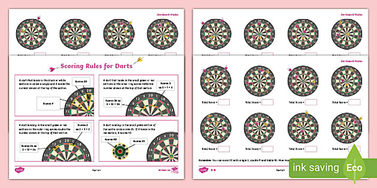 👉 Dartboard Maths Worksheets | Maths Resources - Twinkl